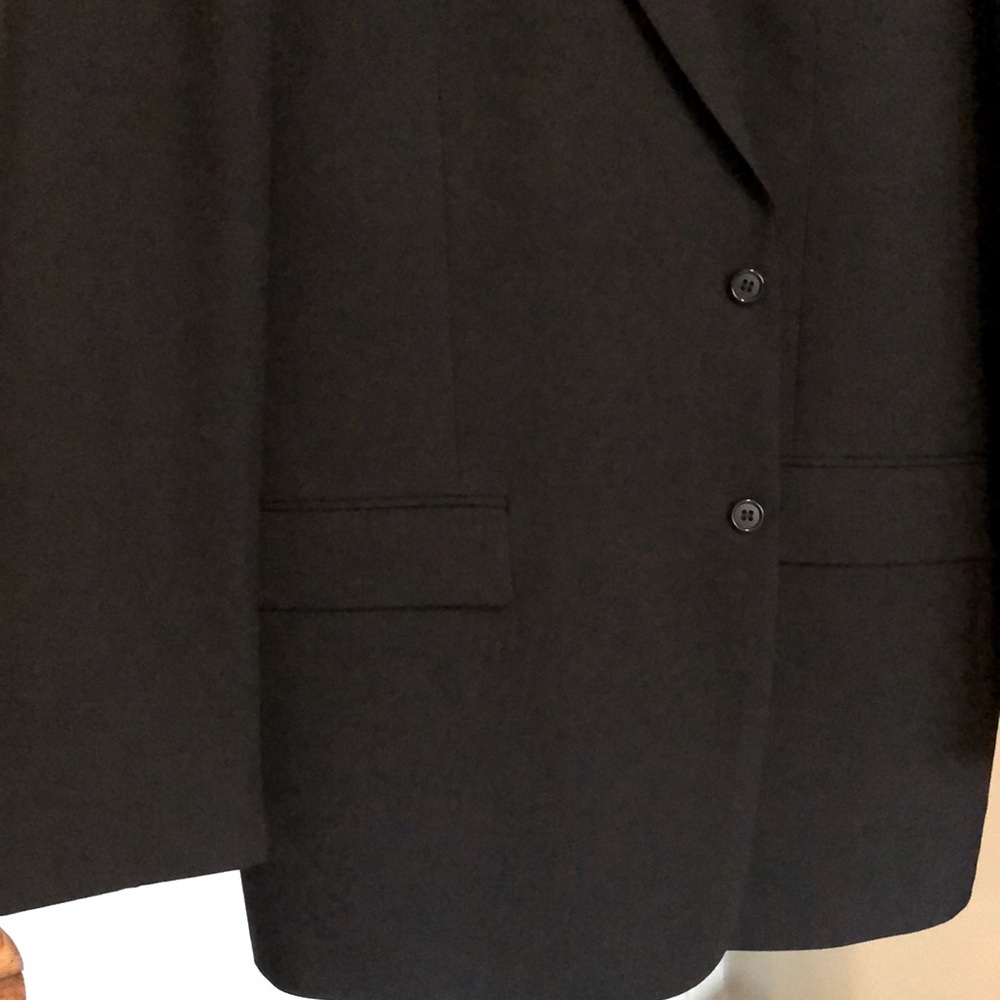 46 Reg 2 Button 100% Tropical Worsted Wool Suit ~Jack… - Gem